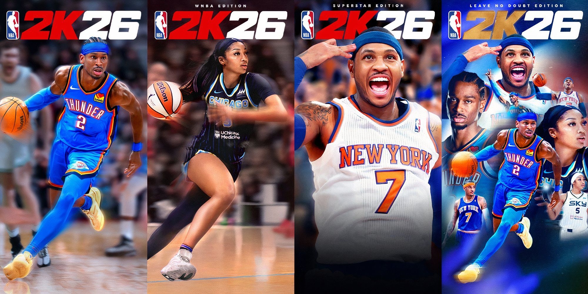 Four Editions of NBA 2K26 Features Three Different Athletes, Coming ...